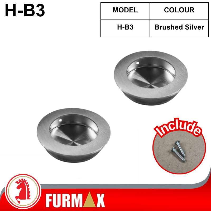 H-B3 Stainless Steel Round Sliding Door Handle – Furmax